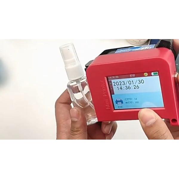 Quality Mini Handheld Inkjet Bottle Printing Machine for 12mm Printing Height and 240 for sale