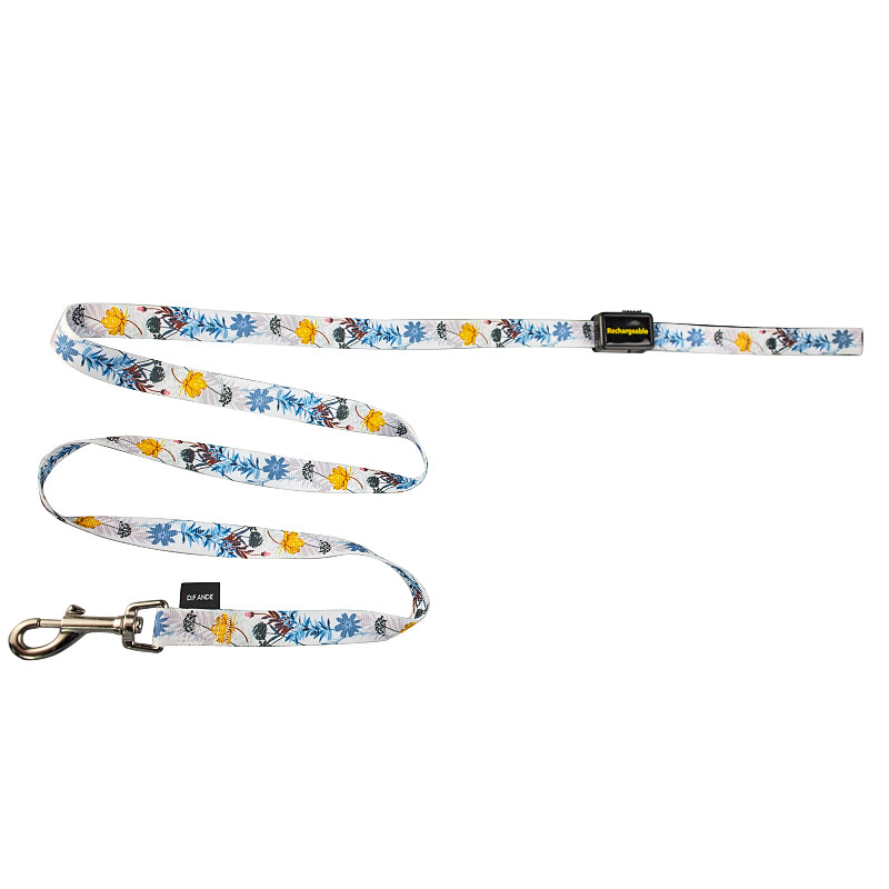 Quality Led Luminating Pet Traction Rope Rechargeable Dog Harness Leash for sale