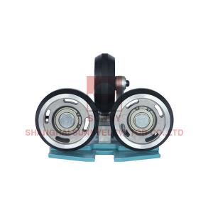 Quality 10 / 16mm Rail Width Semi Elastic Roller Guide Shoes For Elevator Parts for sale