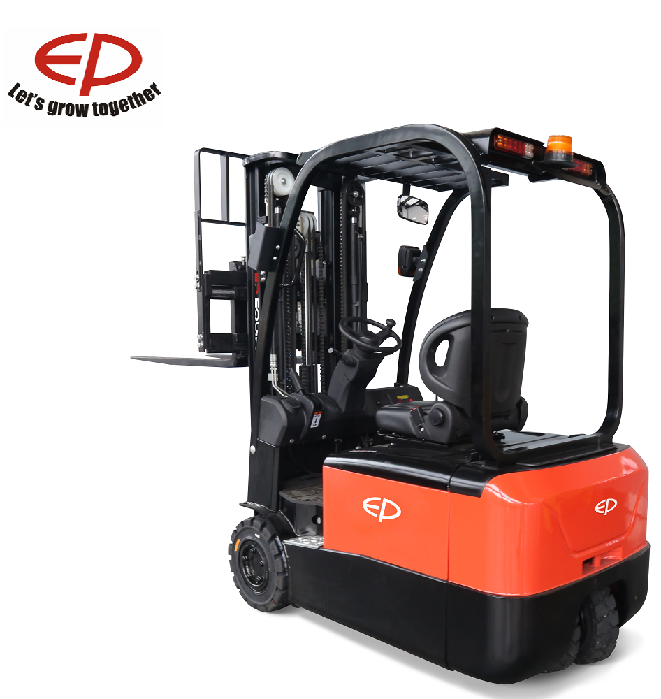 EP hot selling  1.2t electric forklift standing style reach truck with double scissors deep CQD12SSD