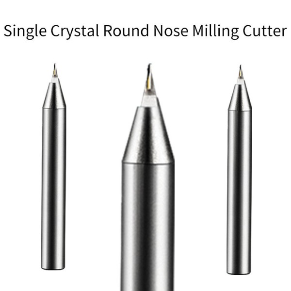 Quality Single Crystal Round Nose CVD Diamond Milling Tools for sale