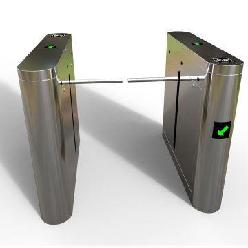 Quality SS304 Drop Arm Turnstile Infrared Sensor Public Door Access Control System for sale