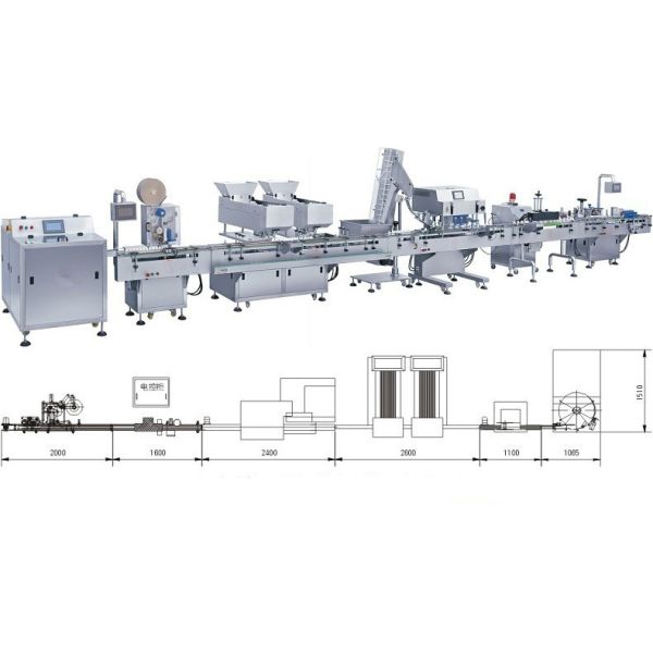 Quality multi - function Monoblock Capsule Tablet Counting Machine 40-60 Bottles / for sale