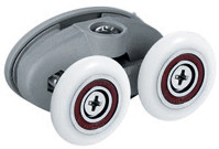 Quality SS304 Plastic Sliding Door Rollers 30kg Capacity For Wardrobe for sale