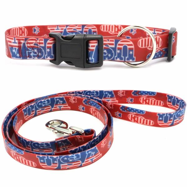 Quality Durable Waterproof Dog Collar And Leash , Reflective Pet Training Leash for sale