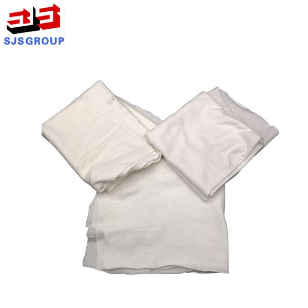 Quality Plain White 2kg/Bag 80cm Industrial Wiping Rags for sale