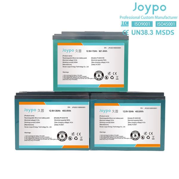 Quality 36Ah 12V Rechargeable LiFePO4 Battery Pack For Solar Light for sale