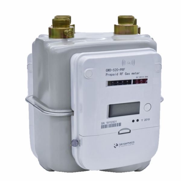 Quality Compact Size RF Card Smart Gas Meter  ZG-D-1.6  Integrated Design With Valve for sale