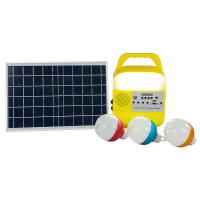 Quality OEM 10000Hrs 9W 6V 3 Light Solar System For Electricity Lack Areas for sale