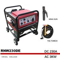Quality CE Approved 230A PETROL Arc Gen Welder DC 1.6kw Small Tank RNW230DE for sale