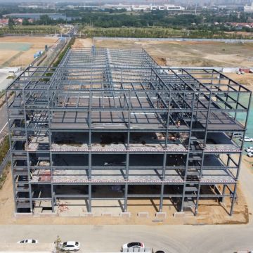 Quality Multi storey steel frame construction / Multi Layer Steel Warehouse Construction for sale