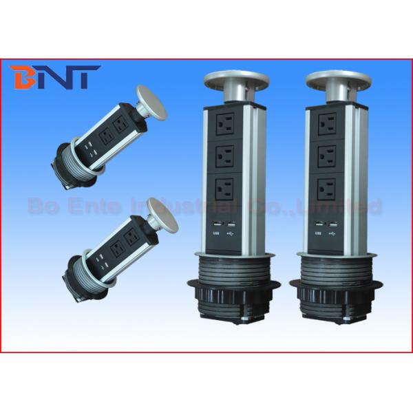 Quality US Standard Kitchen Pop Up Electrical Outlet Rated Voltage 110V - 240V AC for sale
