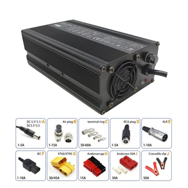 Quality 36V 12A Powerful Sweeper Charger WIth Intelligent Cooling Fan for sale