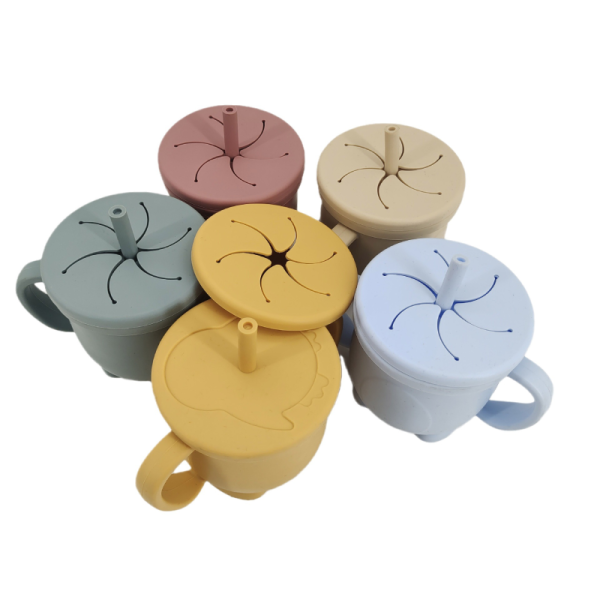 Quality Silicone Sippy Cups for Toddlers Leak-Proof Baby Training Cups 6+ Months for sale