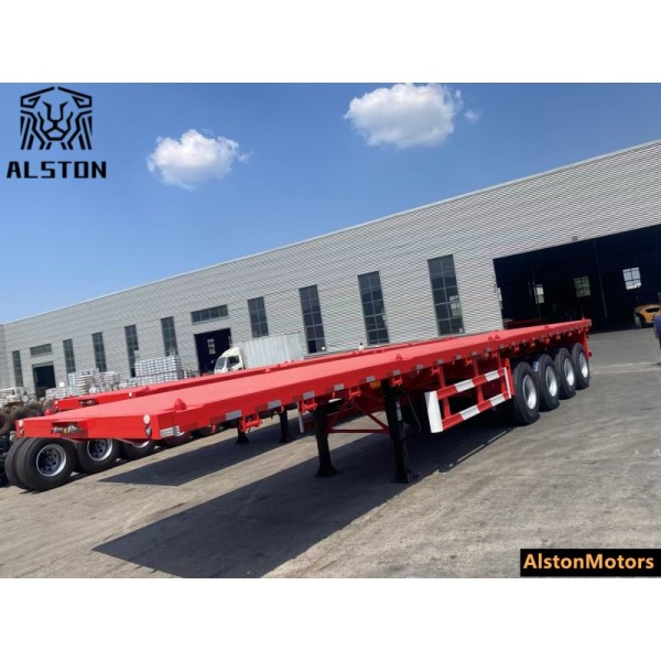Quality 4 Axle Flatbed Trailer for Uganda – Factory Price for sale