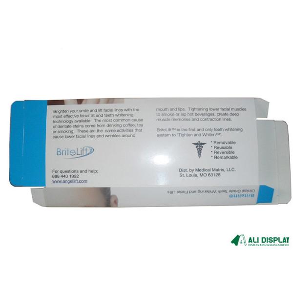 Quality FSC Cosmetic Paper Boxes Printing Mouth Light Stripes 145mm for sale