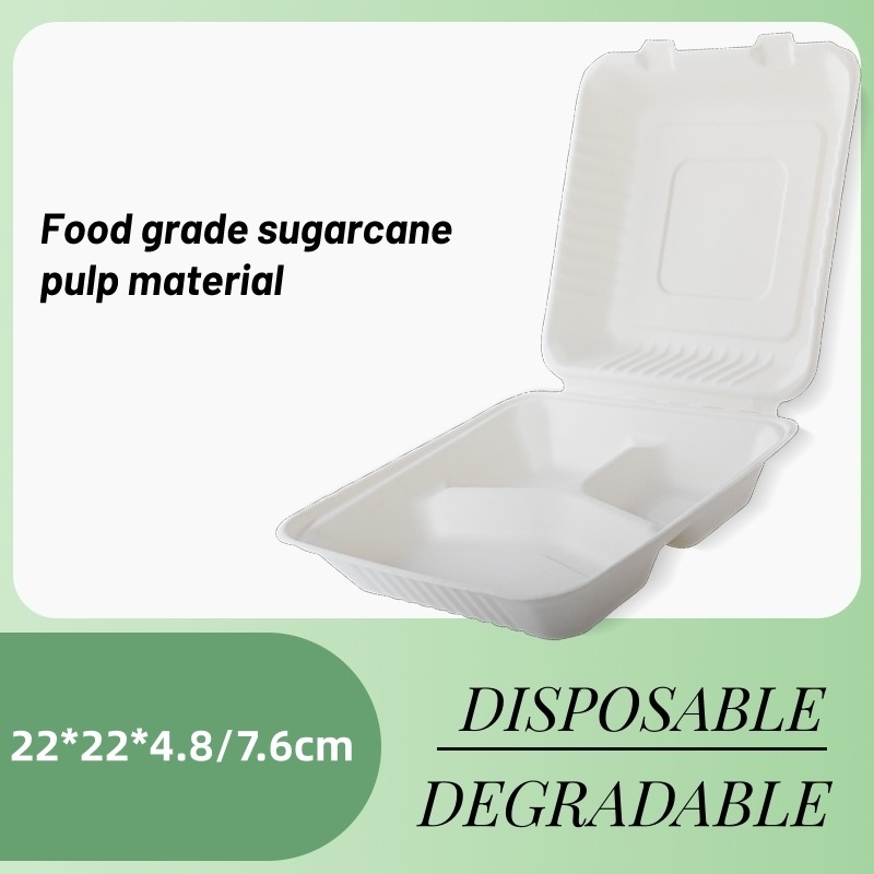 Hot Selling Sugarcane Lunch Box Biodegradable Compostable Food Container
