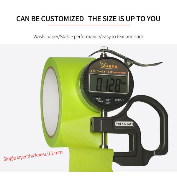Quality Smooth Surface Green Adhesive Masking Tape for sale