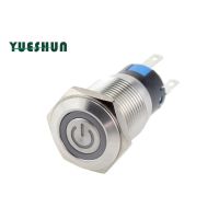 Quality Waterproof Anti Vandal Push Button Switch , 16mm Illuminated Pushbutton Switch for sale