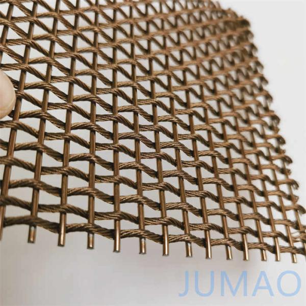 Quality SS304 Copper Architectural Brass Mesh Building Curtain Wall for sale