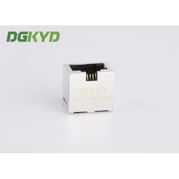 Quality Metal Shielded Female Rj45 Ethernet Jack Connector Without Transformer , 11.5mm for sale