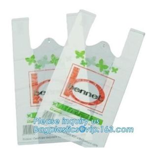 Quality Compostable Disposable Biodegradable Plastic Custom Printed Flat Garbage Bag, for sale