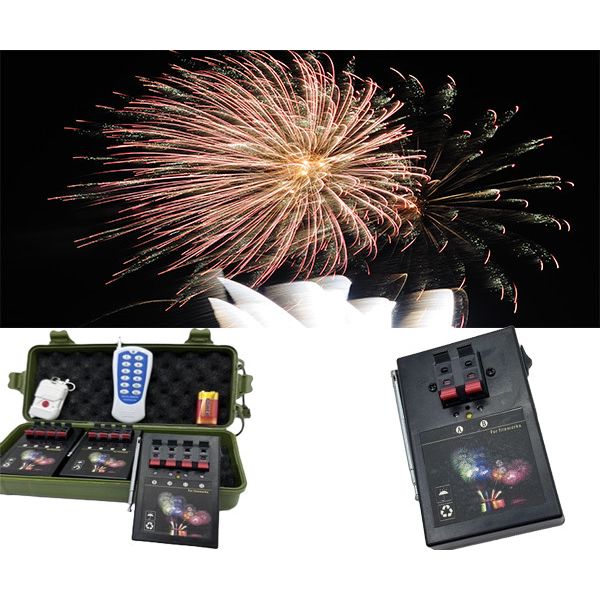 Quality 12 Cues Rechargeable Remote Control Stage Indoor Fountains Firing System for sale
