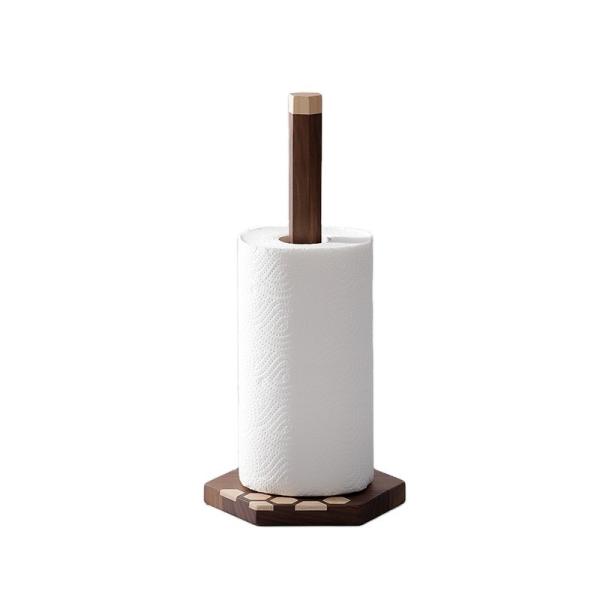 Quality Logo Customized Logo Acceptable Varnished Wooden Toilet Paper Holder for Bathroom for sale