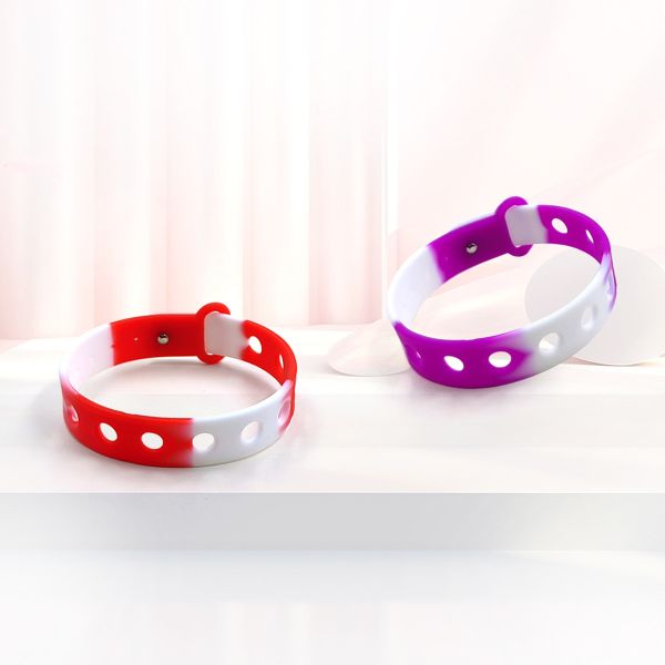 Quality Silicone Processing Design Adjustable Charms Wristband Bracelets for Events for sale