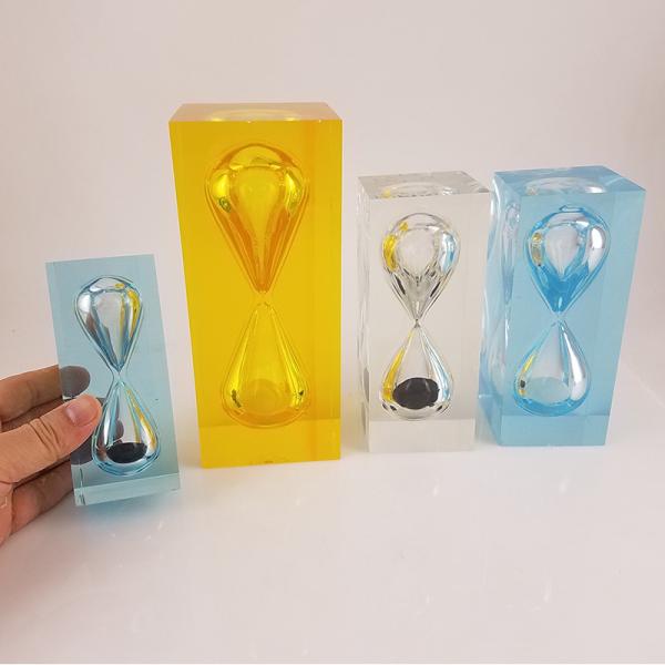Quality 1 3 5 Minute Acrylic Hourglass Custom Crystal Hourglass for sale