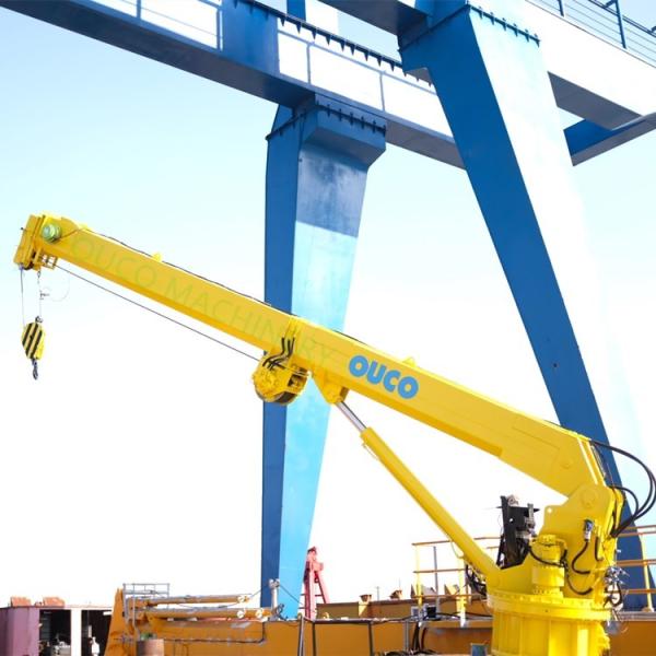 Quality Vessel Loading Electro 0.2T Telescopic 20M Marine Cranes for sale