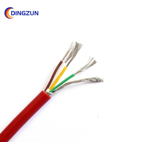 Quality SIHF Flexible Silicone Wrap 4 Cores Shielded Cable 450V 750V for sale
