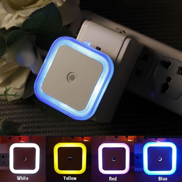 Quality 0.02A EU Wall Night Lamp Energy Saving Sensor Night Light For Baby Room for sale