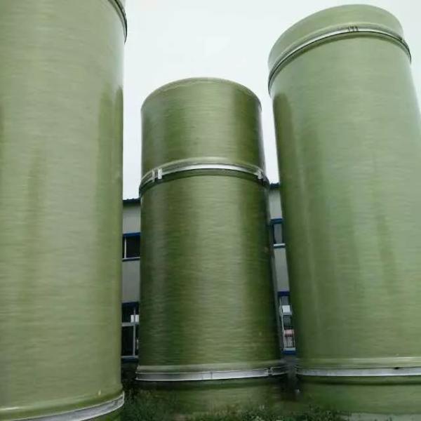 Quality 7330mm CE FRP Chemical Tank For Hydrofluoric Acid Processing for sale