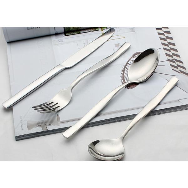 Quality Glossy 25Pcs Stainless Steel Cutlery Flatware Set For Restaurant for sale