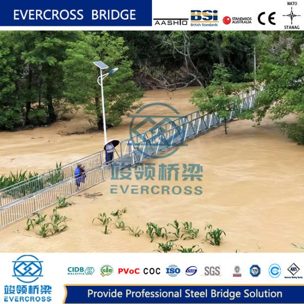 Quality Footwalk Steel Beam Footbridge Modular Design Fast Installed ODM for sale