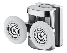 Quality 5mm Curved Shower Screen Door Rollers 304 Stainless Steel Shower Door Pulley for sale