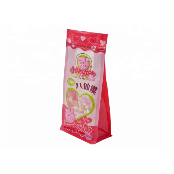Quality Trending Hot Laminated Food Grade Plastic Candy Bag Stand Zipper Top Pouch for sale