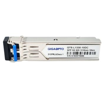 Quality 3G SDI SMPTE Video SFP 1310nm 10km SMF Transceiver Modules Duplex LC DOM MSA for sale