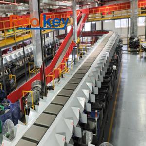 Quality Apparel Industry Cross Belt Sorter System Sorting Accuracy Up To 99.99% for sale