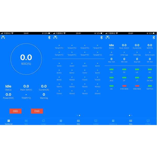 Quality Alumimum Ant Lithium Ion Battery BMS Board 20S 72V Bluetooth APP Use for sale