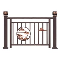 Quality Modern Design Metal Indoor Balustrade Wrought Iron Handrail Stair Railing for for sale