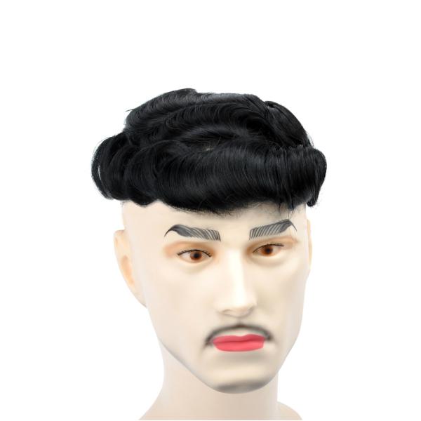 Quality Customizable Mens Toupee Hair Adhesive Attachment Method for sale