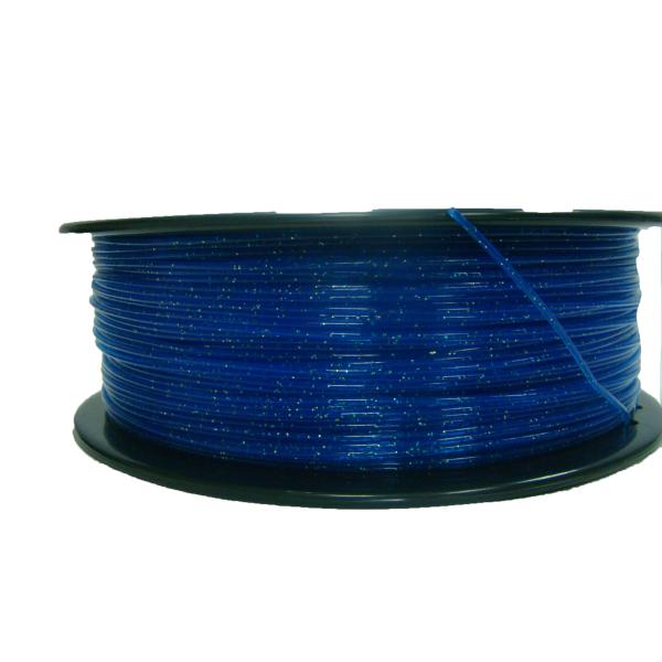 Quality Blue Color Flexible 3D Printer Filament 1.75 3.0mm Twinkling Filament 200°C - for sale