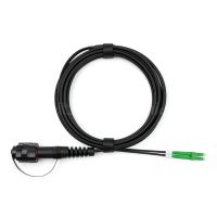 Quality Outdoor IP LC APC to LC APC Connector Duplex OS2 9/125 Black TPU Jacket for sale