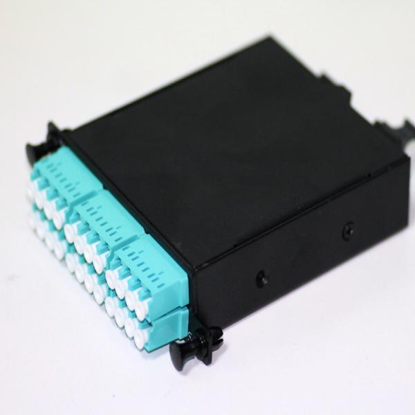 Quality OM3 MPO Cassette Patch Panel 40G 12 Cores MPO To LC Multimode Metal for sale
