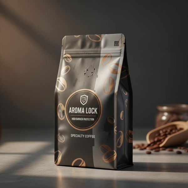 Quality Custom Printed High Barrier Protection Coffee Bag with Aroma Lock Technology for sale