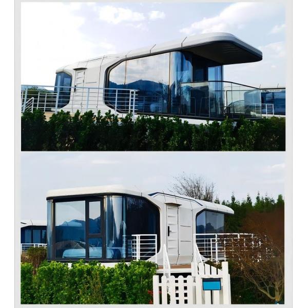 Quality Modular Prefab House 2 Bedroom Container Home with Folding Design and Capsule for sale