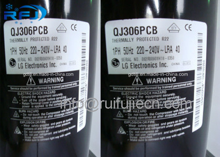 Quality 50Hz QJ306PCB  LG Rotary Compressor For Air Conditioner , Low Vibration & Noise for sale