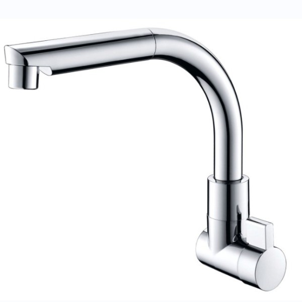 Quality Wall-Mounted Earthenware Ammunition Cartridge Kitchen Faucet with Chrome Finish for Modern Sinks for sale